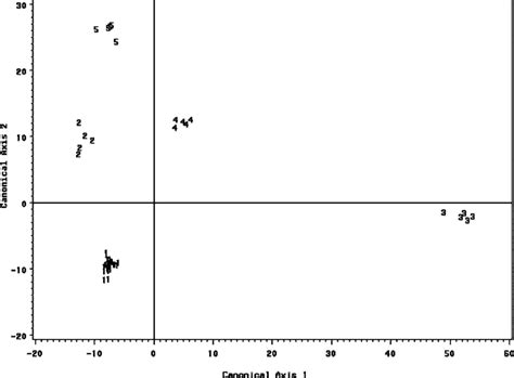 Canonical Discriminant Analysis Using The Five Cluster Solution