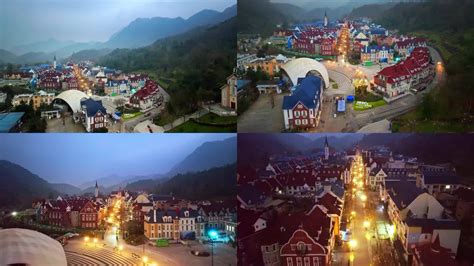 彭州白鹿音乐小镇夜景4k视频素材下载编号9934215光厂vj师网