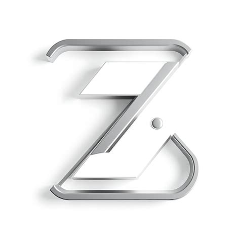 Premium Photo Minimalist 3D Badge Of Letter Z In Sleek Silver And