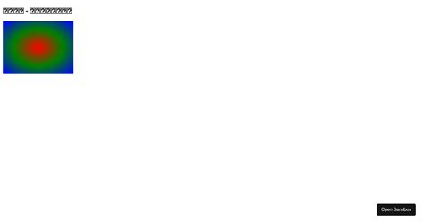 Radial Gradient Codesandbox