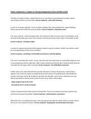 Nursing Management Of Labor And Birth Key Interventions Course Hero