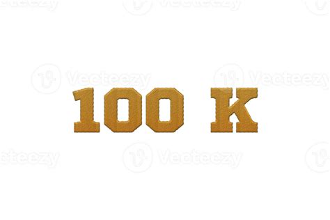 100 K Subscribers Celebration Greeting Number With Embroidery Design