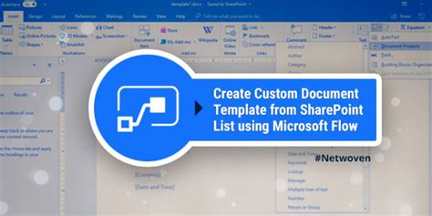 Create Custom Document Template From Sharepoint List Using Microsoft Flow Netwoven