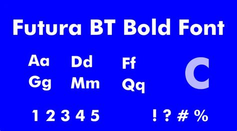 Futura Bt Bold Font Free Fonts Vault