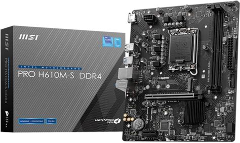 Amazon In Buy Msi Pro H M S Ddr Motherboard Micro Atx Support Th Th Th Gen Intel