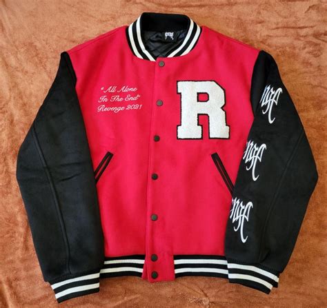 Revenge Revenge Varsity Jacket Red Grailed