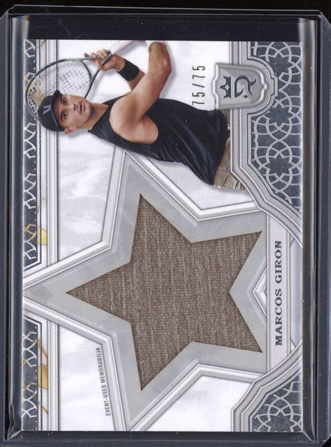 Marcos Giron 2024 Topps Royalty Tennis Srr Mg Star Relics 7575