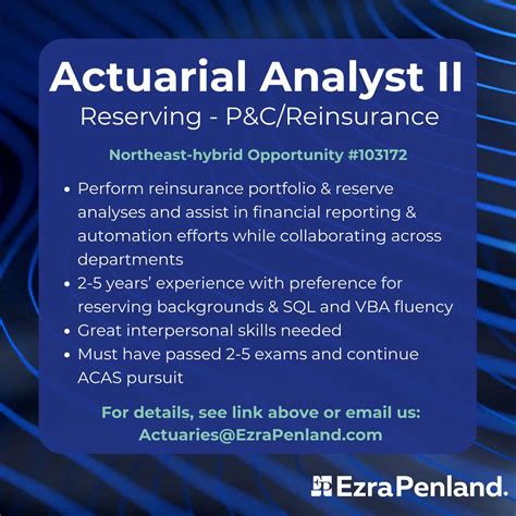 Actuary Actuarial Actuarialanalyst Reserves Reserving Reinsurance