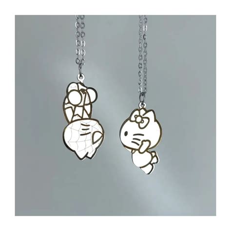 خرید و قیمت ⭐⭐ گردنبند مدل هلو کیتی و اسپایدر من بسته 2 عددی محصول سرا