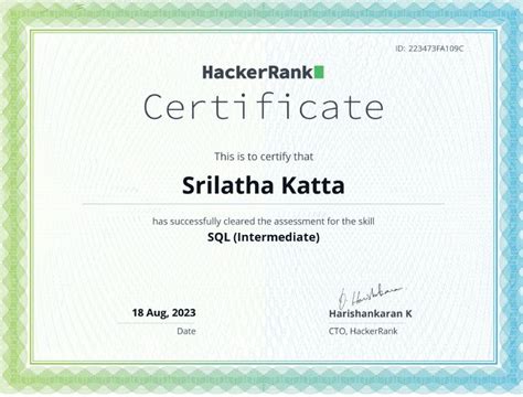 srilatha katta on linkedin sql hackerrank