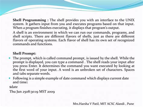 Shell Scripting And Programmingpptx