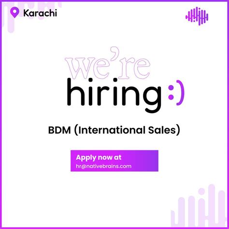 Rabia Yousuf On Linkedin Hiring Alert Position Business Development Manager International