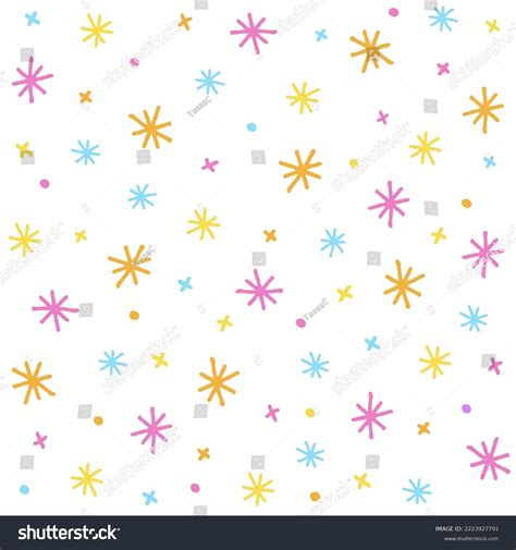 Cute Asterisk Star Flower Orange Pink Stock Vector Royalty Free 2223927791 Shutterstock