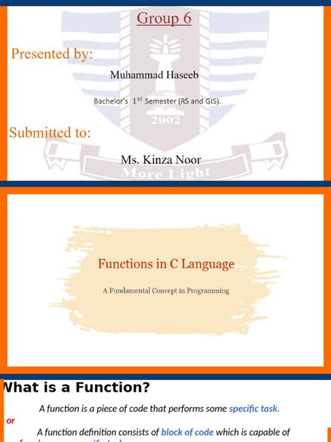 Functions In C Language Pdf Parameter Computer Programming Computing