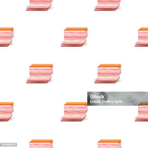 원활한 패턴 추상 요소 베이컨 정육점 벡터 디자인 스타일 배경 일러스트 건강에 좋지 않은 음식에 대한 스톡 벡터 아트 및 기타 이미지 건강에 좋지 않은 음식 건강하지