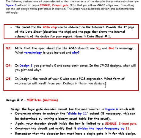 Using Counter IC S As Mod Counters Warning There Chegg Com