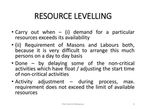 Resources Allocation And Resources Scheduling Construction Management Pdf