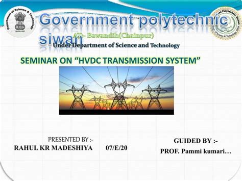 Hvdc Transmission System Ppt