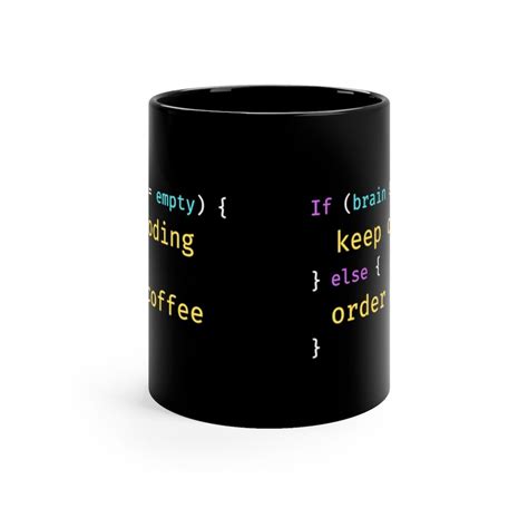 Funny If Else Developer Coffee Mug Web Coding Programmer 11oz Black