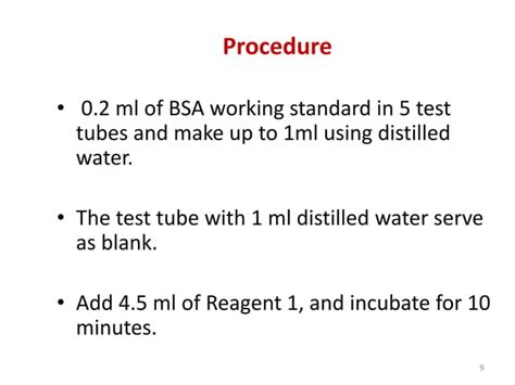 Lowry Protein Assay Pptx
