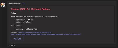 grafana cloud no alerts sent to ms teams contact point grafana cloud grafana labs