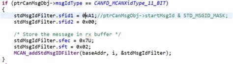 Ccsawr1843 How To Receive The Multi Id From Mcan Sensors Forum Sensors Ti E2e Support