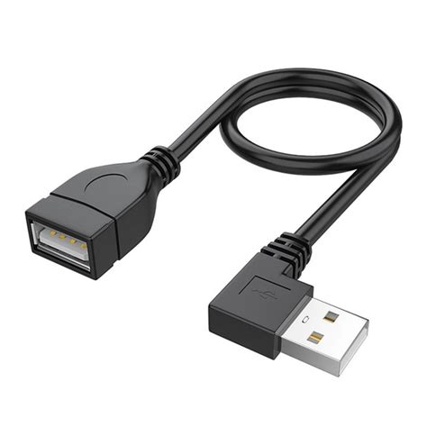 Usb2 0 Удлинительный кабель для локтя папа мама Кабель зарядки и передачи данных 0 5 м изгиб