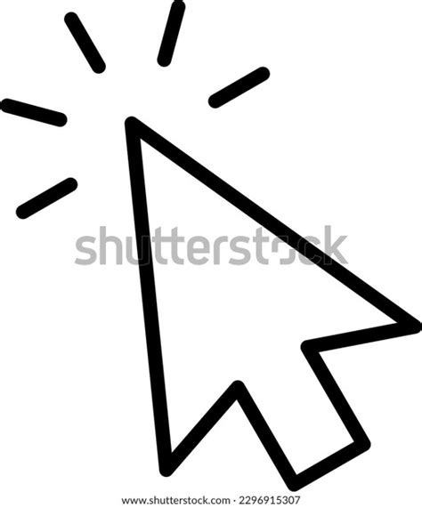 Hand Mouse Pointer Pictogram On Transparent Stock Vector Royalty Free Shutterstock