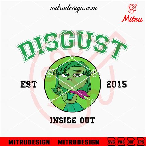 Disgust Est 2015 Svg Disgust Inside Out Cartoon Svg Png Dxf Eps