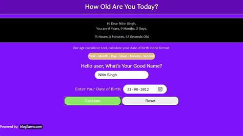 How To Create Age Calculator In Html Css And Javascript