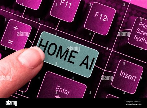 Inspiration Showing Sign Home Ai Word Written On Home Solution That