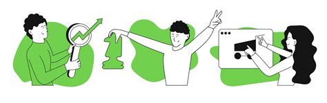 Productivity Project Set Business Vector Illustration Concept Management Work And Schedule Task