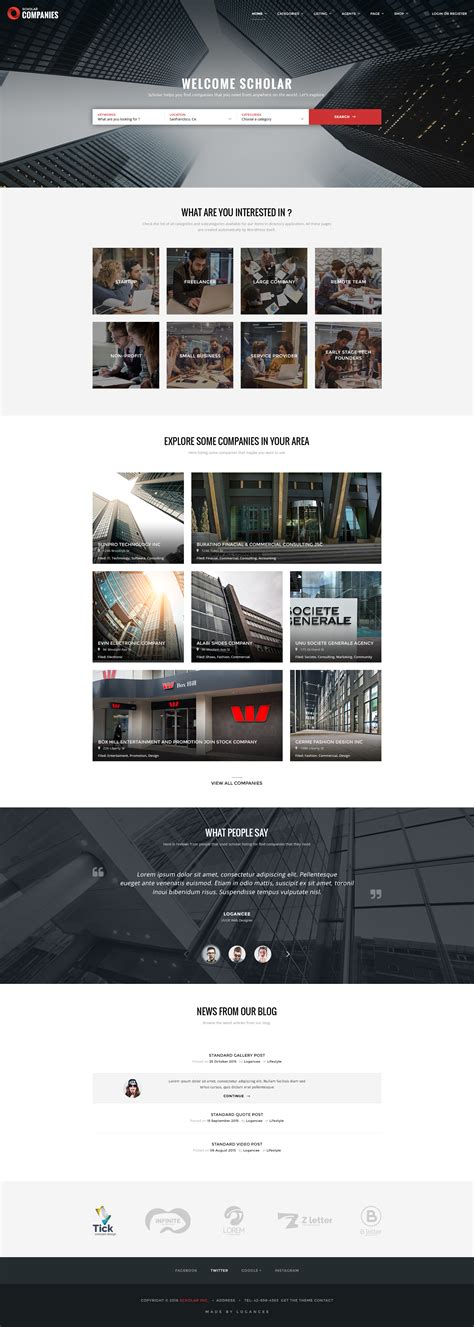 Scholar Multipurpose Directory Template By Redqteam Themeforest