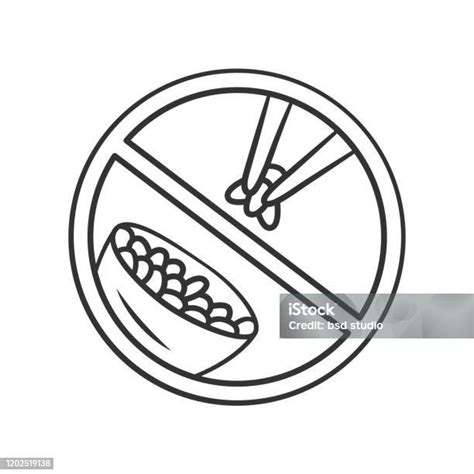 아니 쌀 다이어트 선형 아이콘 탄수화물 없음 저칼로리 식품 얇은 선 그림 체중 감소 건강한 식사 윤곽 기호 그릇과 젓가락 벡터 절연 윤곽선 도면 편집 가능한 스트로크 0명에