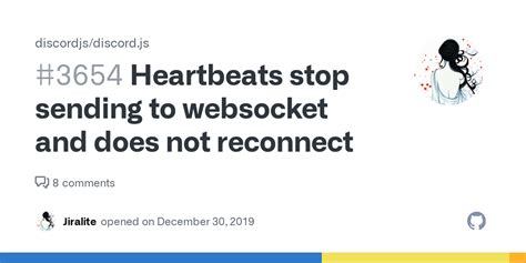 Heartbeats Stop Sending To Websocket And Does Not Reconnect · Issue