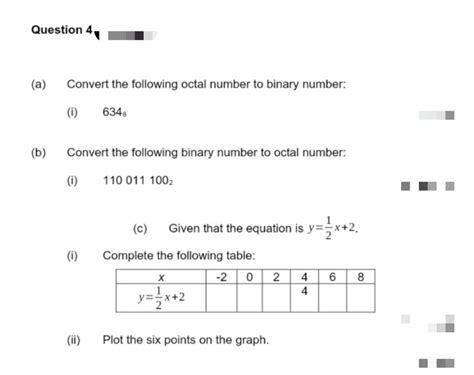 Solved A Convert The Following Octal Number To Binary Chegg