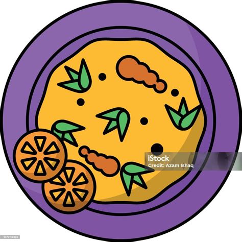 라임과 허브를 곁들인 이집트 렌즈콩 수프 개념 렌즈콩 수프 벡터 개요 색 아이콘 디자인 아시아 요리 기호 유명한 접시 기호 길거리 음식 스톡 일러스트레이션 0명에 대한 스톡