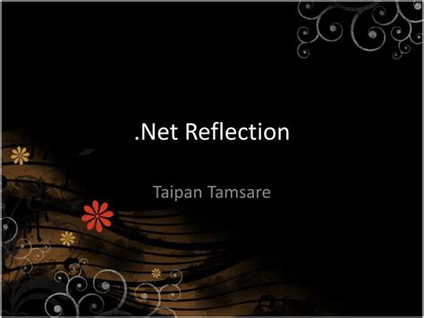 Ppt Net Reflection Powerpoint Presentation Free Download Id4655125
