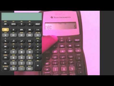 How To Changing Decimals On BA II Plus Calculator YouTube