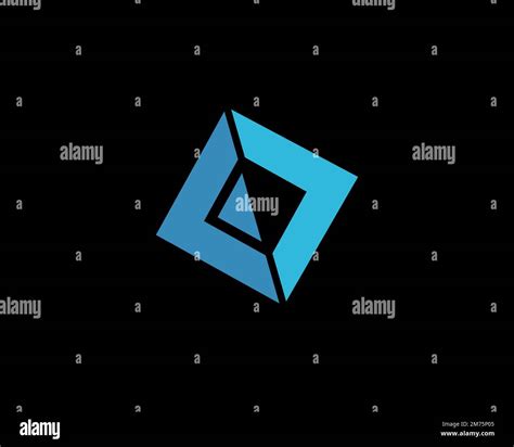 F Sharp Programming Language Rotated Logo Black Background Stock