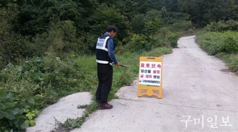 구미국유림관리소 산림 내 불법행위 집중 단속