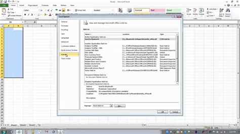 How To Use Excel Installing The Analysis Toolpak Youtube