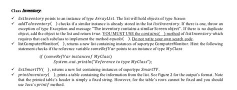 Solved Problem Description Implement The Classes Shown In