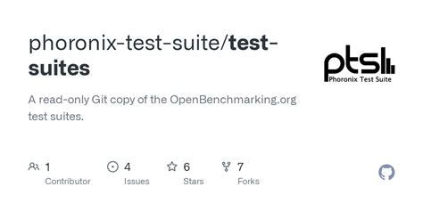Github Phoronix Test Suite Test Suites A Read Only Git Copy Of The