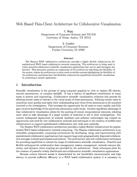 pdf web based thin client architecture for collaborative visualization