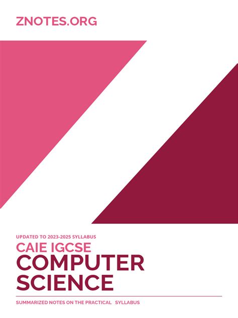 Caie Igcse Computer Science 0478 Practical V1 Pdf Programming