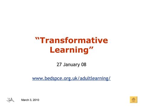 Transformative Learning Ppt