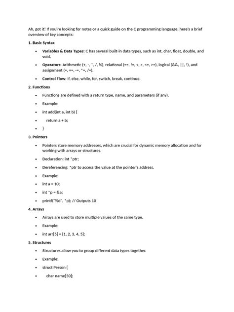 C Programming Language Pdf Pointer Computer Programming Computer Science