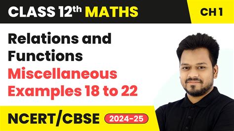 Relation And Functions Miscellaneous Examples Ex To Class Maths Ch CBSE