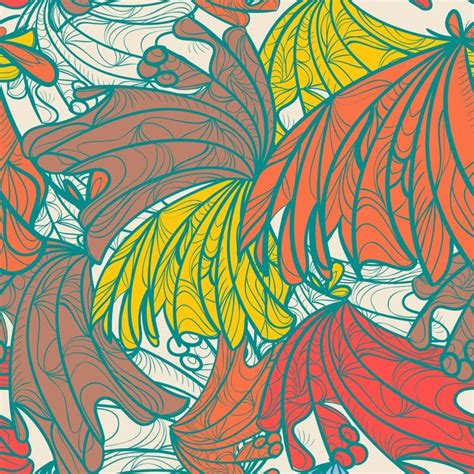 Premium Vector Seamless Vector Multicolored Tiling Pattern With Swirls